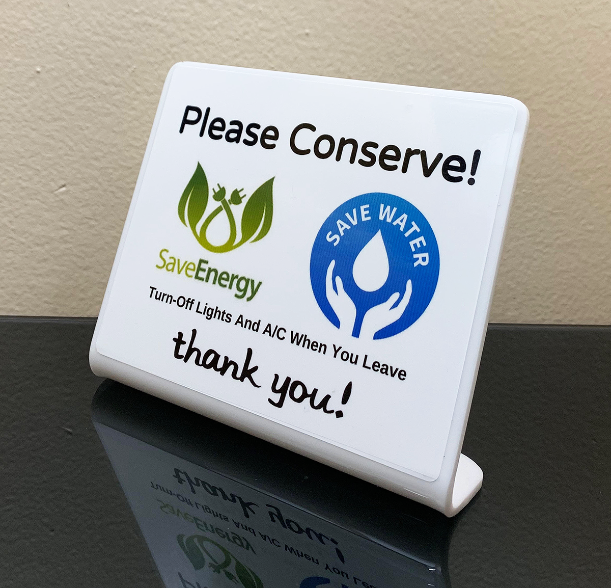 Hotel Room Signs - New Conservation Acrylic Room Sign For Hotels - 5" x ...