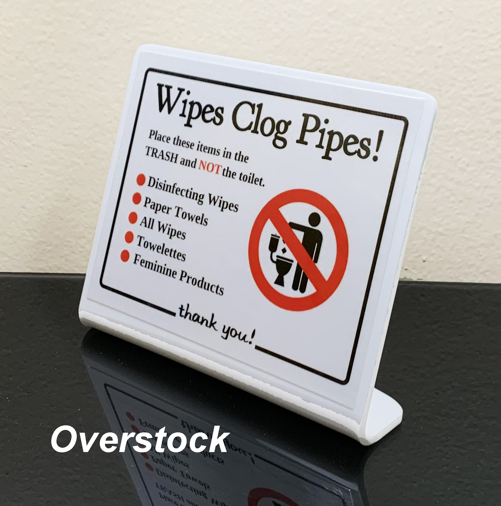 Hotel Bathroom Toilet Sign Liquidation Sale | Room Signs