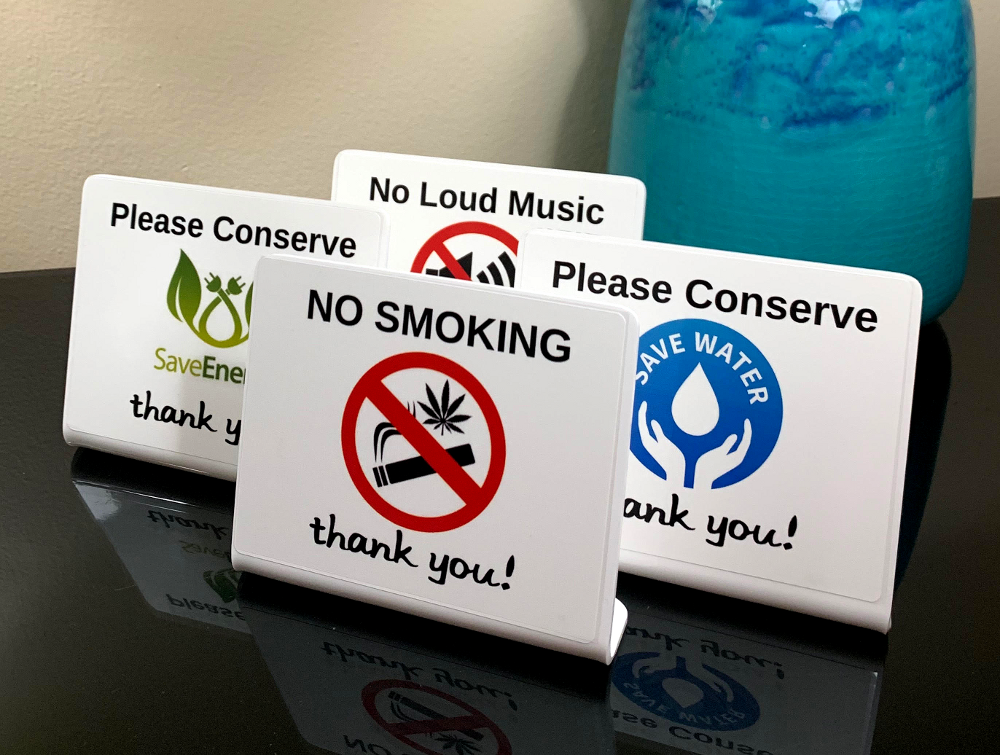 House Rules Signs For Airbnb And Short-Term Rentals (Set of 4) | Room Signs